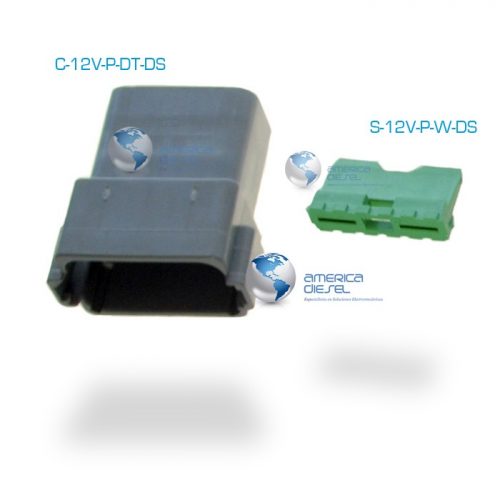 Conector 12 vías Pin - América Diesel